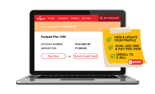 CIGNAL TV - Self Serve Tools - Postpaid