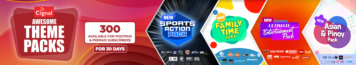 CIGNAL TV - New Cignal Theme Packs
