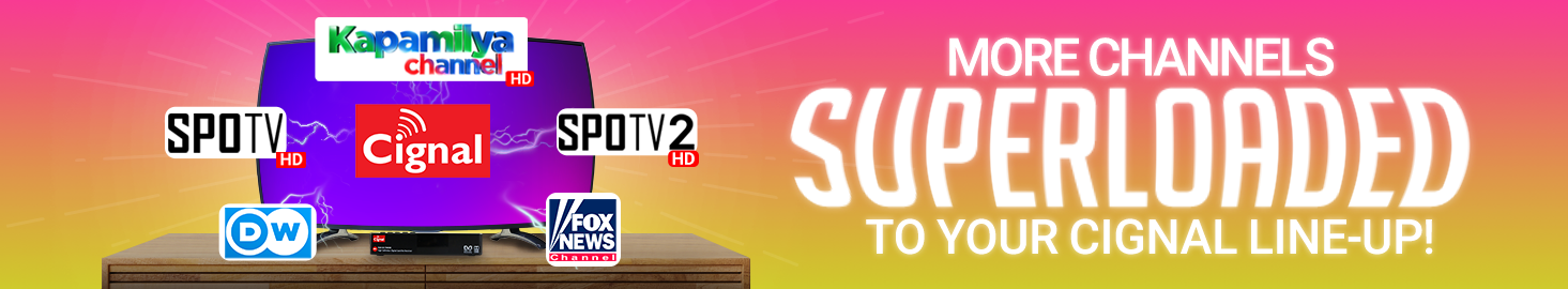 CIGNAL TV - 2022 Channel Line-Up page