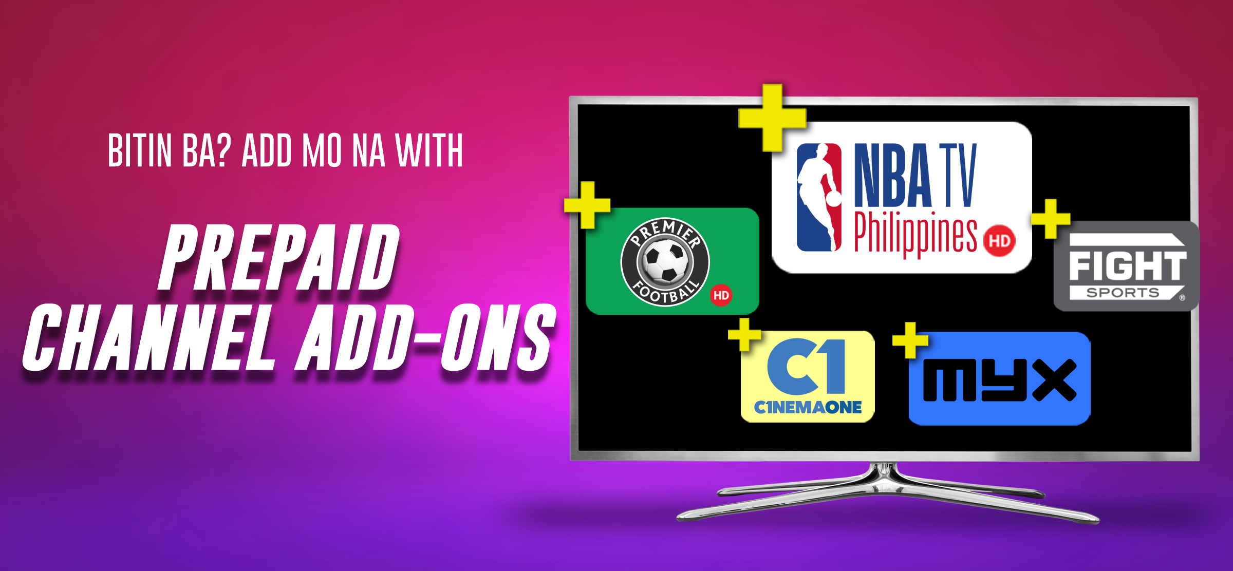 CIGNAL TV - Prepaid Channel Add-Ons