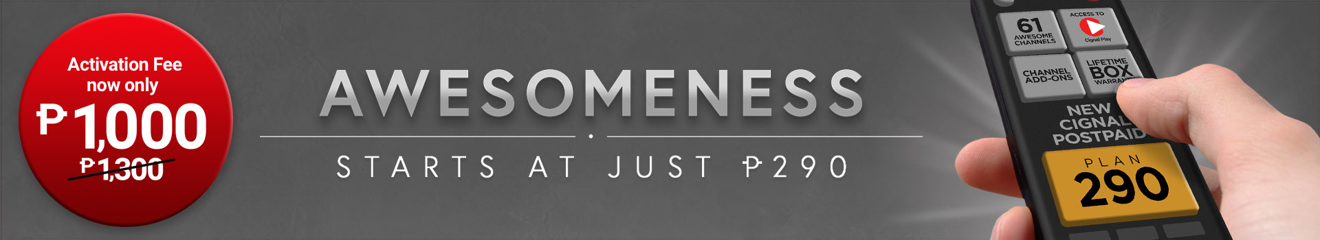 CIGNAL TV - Plan 290 Promo