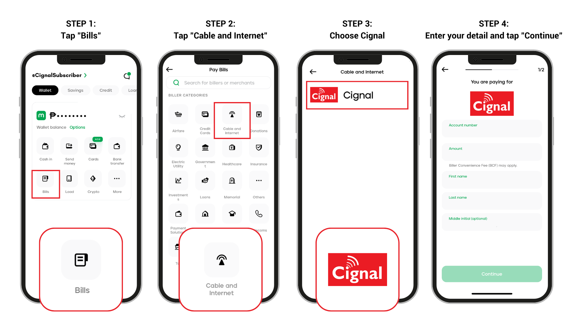 CIGNAL TV - Cignal Bills Payment via Maya App